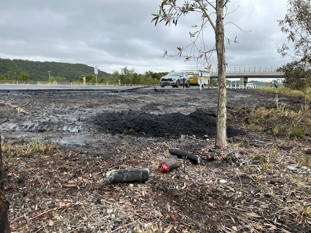 Truck carrying 6 tonnes of aerosol cans engulfed by fire on Pacific ...