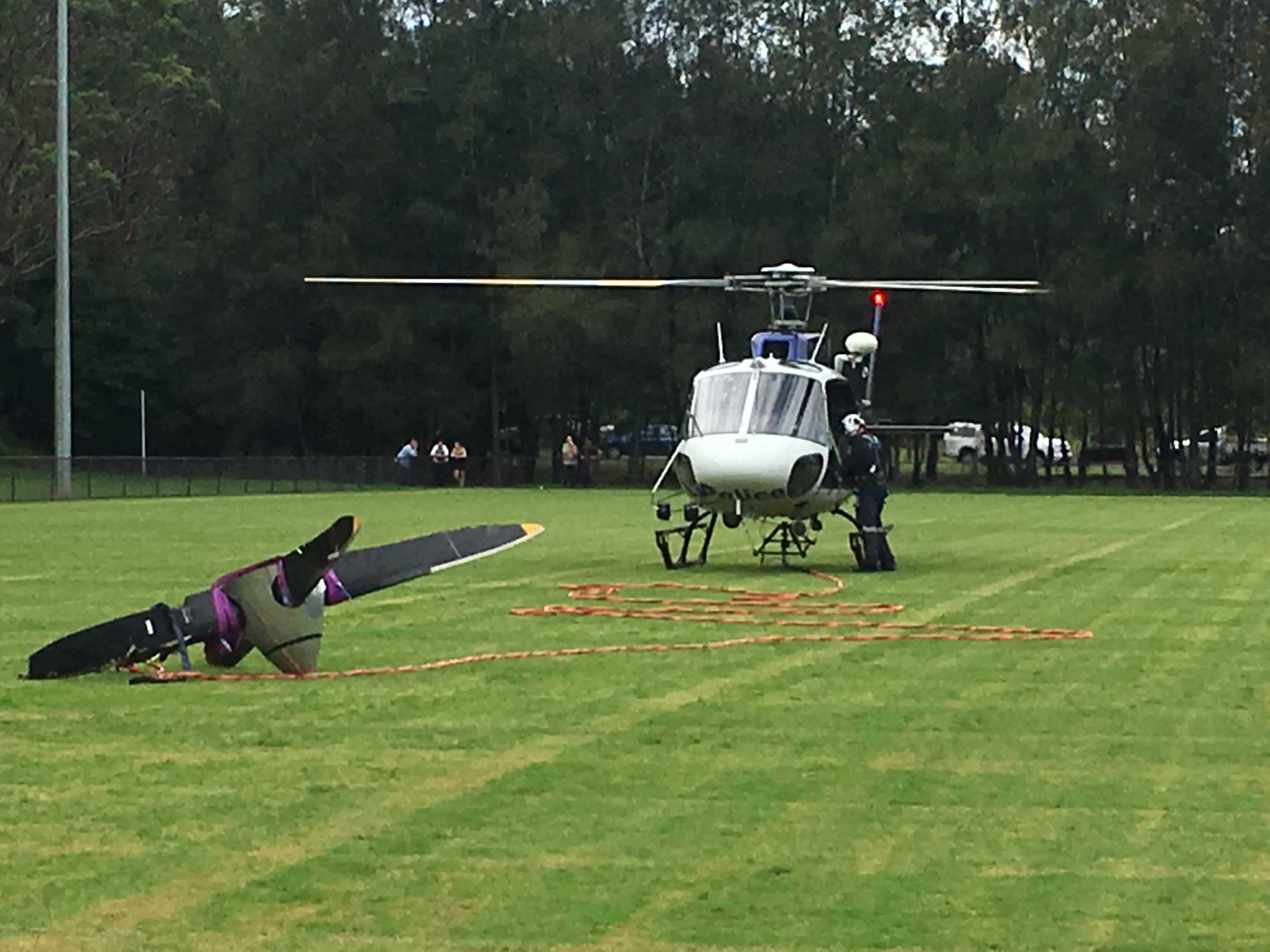 REX plane propeller that fell off mid-flight winched out of Revesby ...