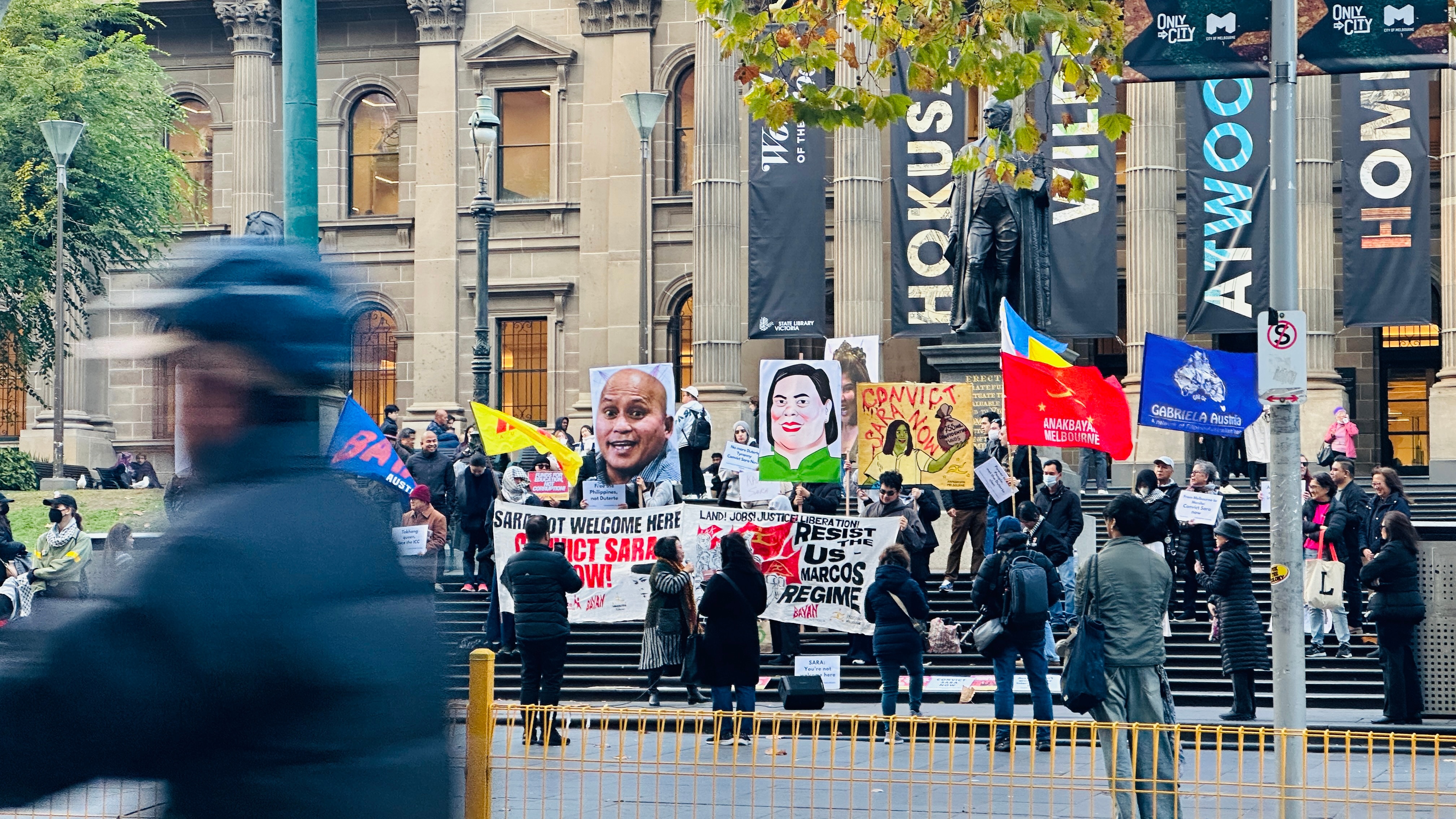 Philippine Vice-President Sara Duterte holds a 'free Duterte' rally in ...