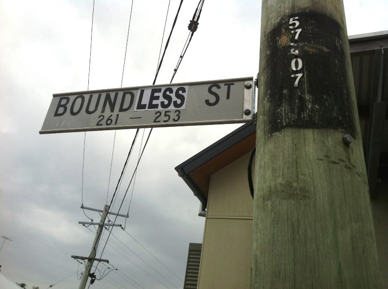 Boundary Street signs changed to 'Boundless' in Brisbane's West End in ...