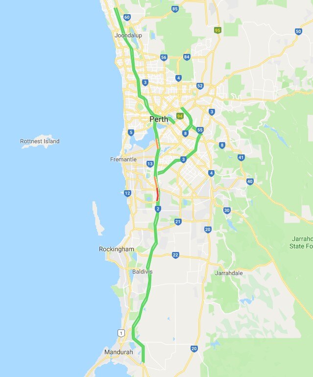 Perth's weekend traffic hotspots, where delays on the road rival the ...