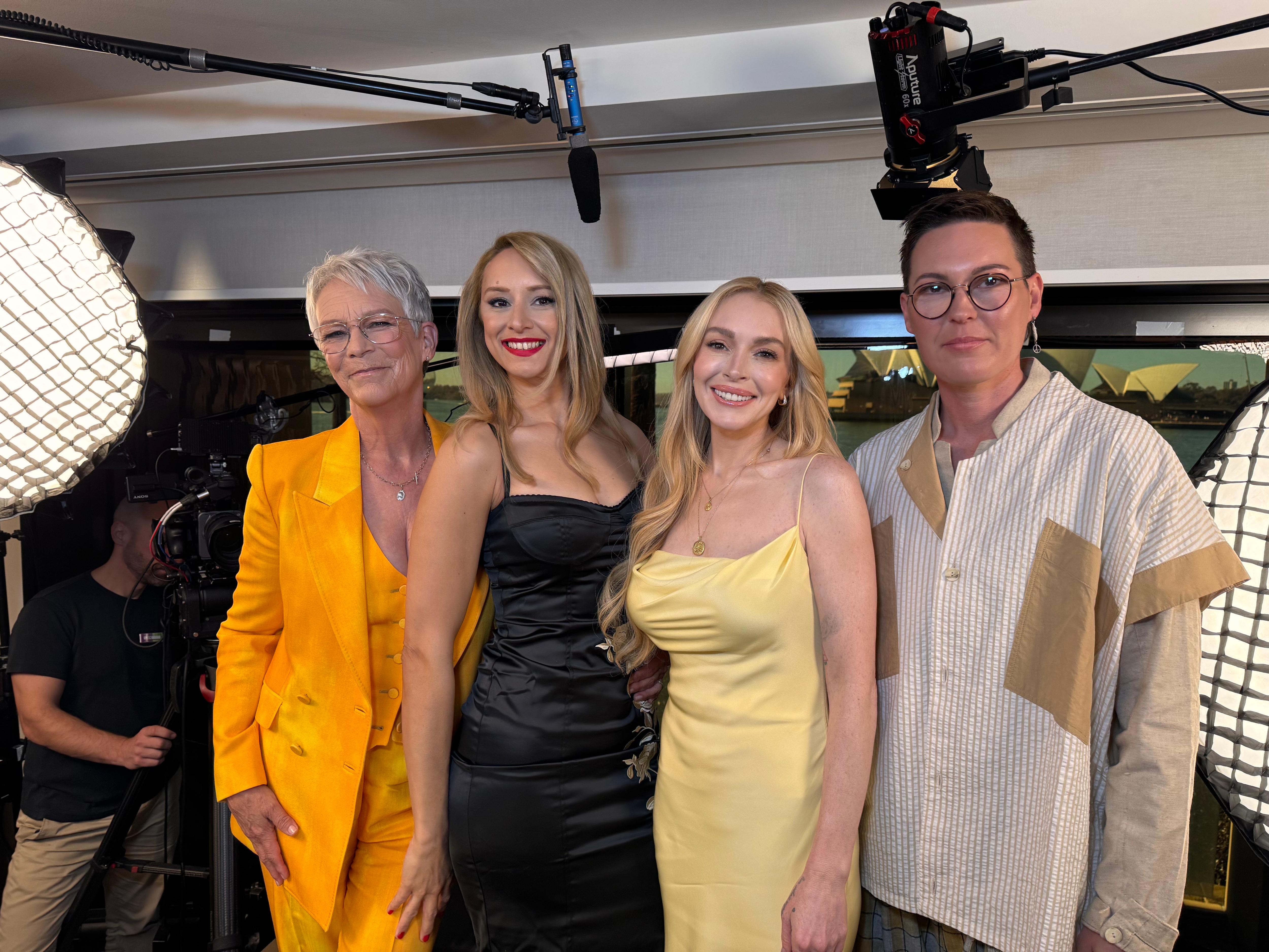 Sydney rolls out the purple carpet for Jamie Lee Curtis and Lindsay ...