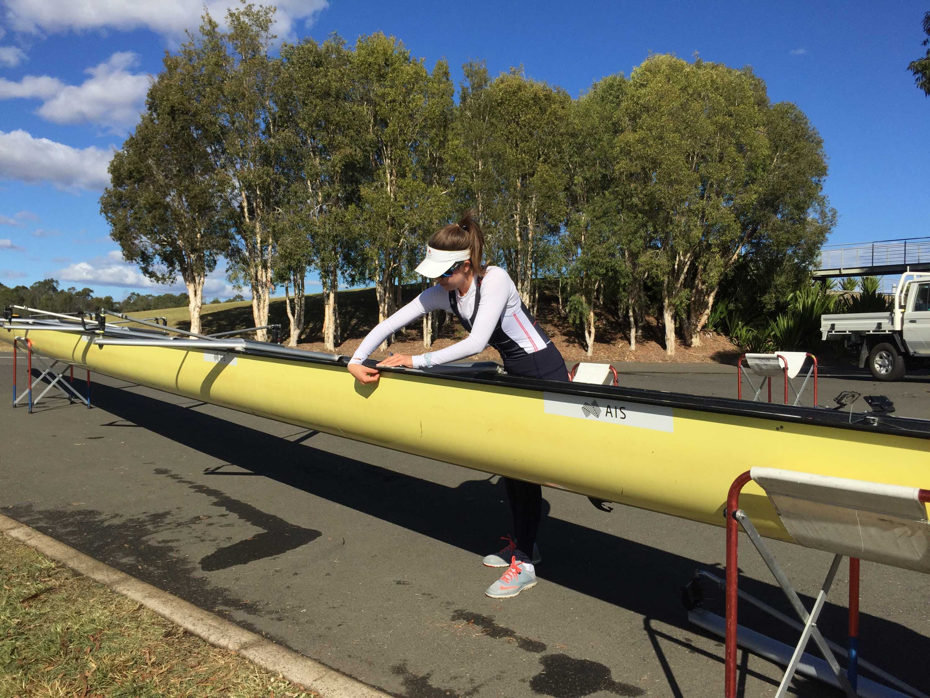 Australia's first female cox steers rowing eight to history - ABC News