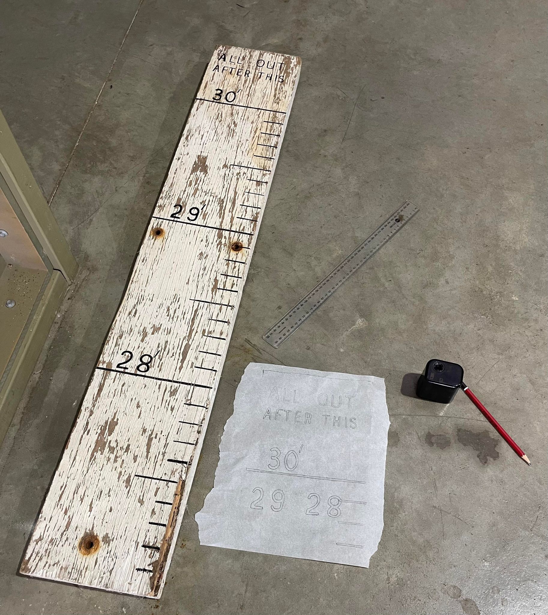 Historic Renmark flood gauge, 'all out after this' warning recreated as ...