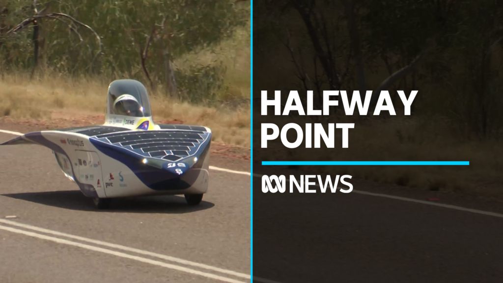 World Solar Challenge teams reach halfway point in 3000 km race - ABC News