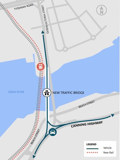 Fremantle Traffic Bridge to be replaced by altered Swan River Crossings ...