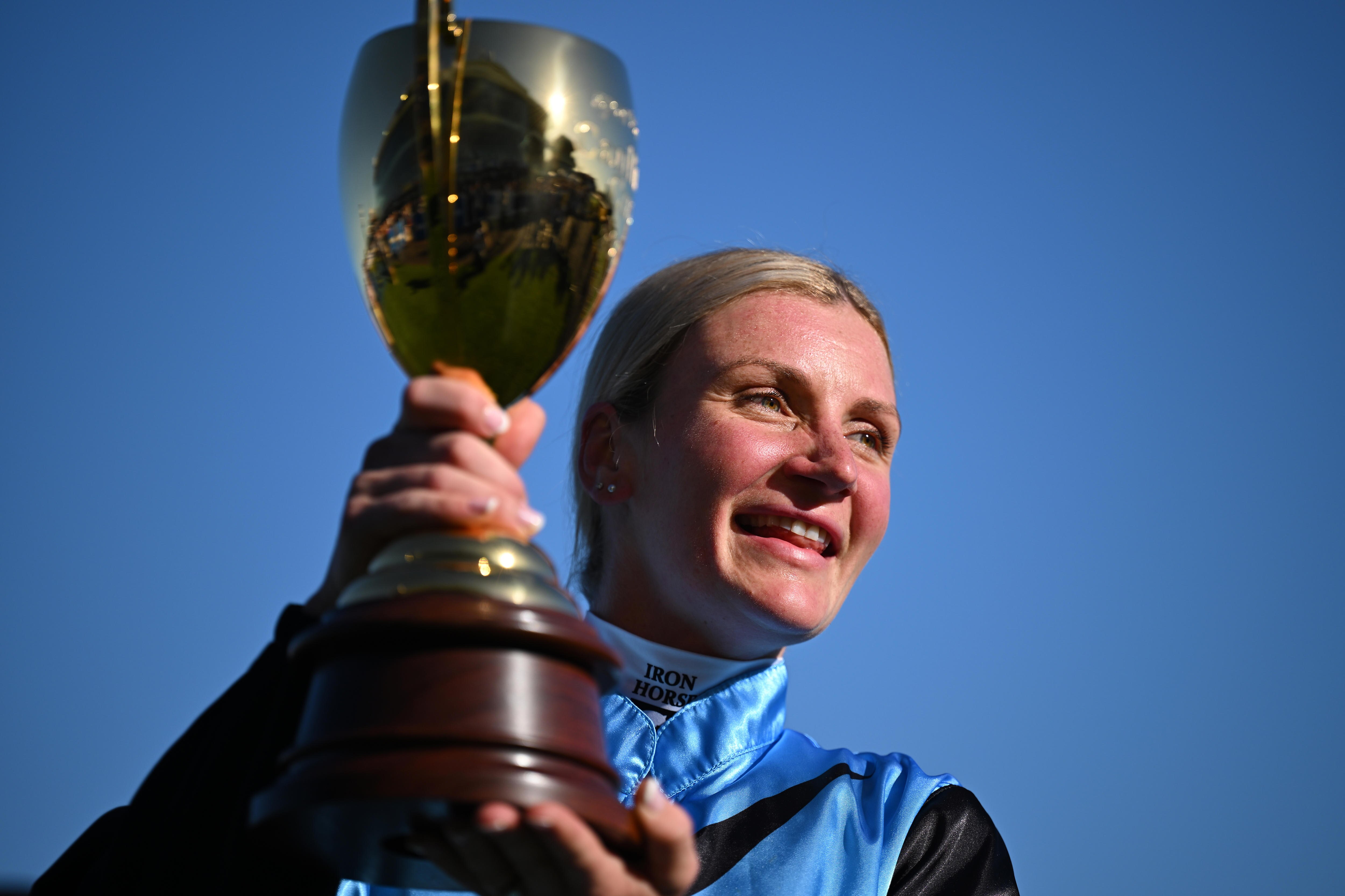Jamie Melham creates Caulfield Cup history after riding Half Yours to ...
