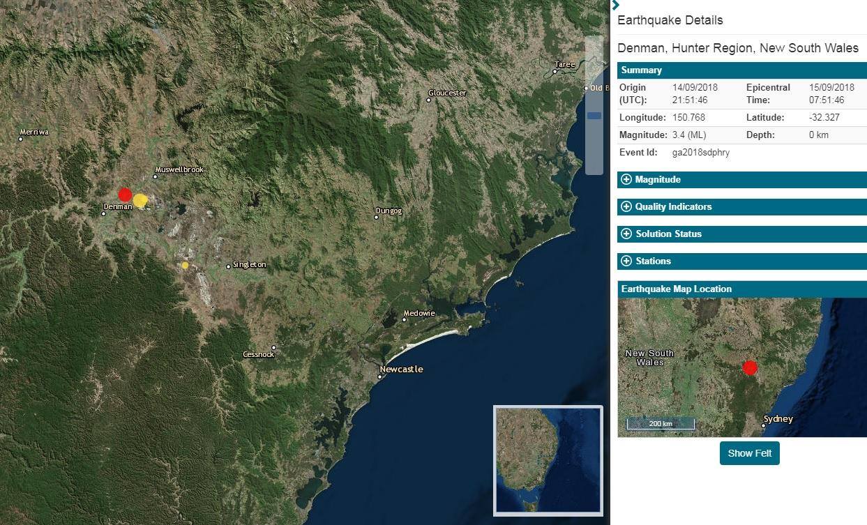 Earthquake in the Upper Hunter - ABC listen