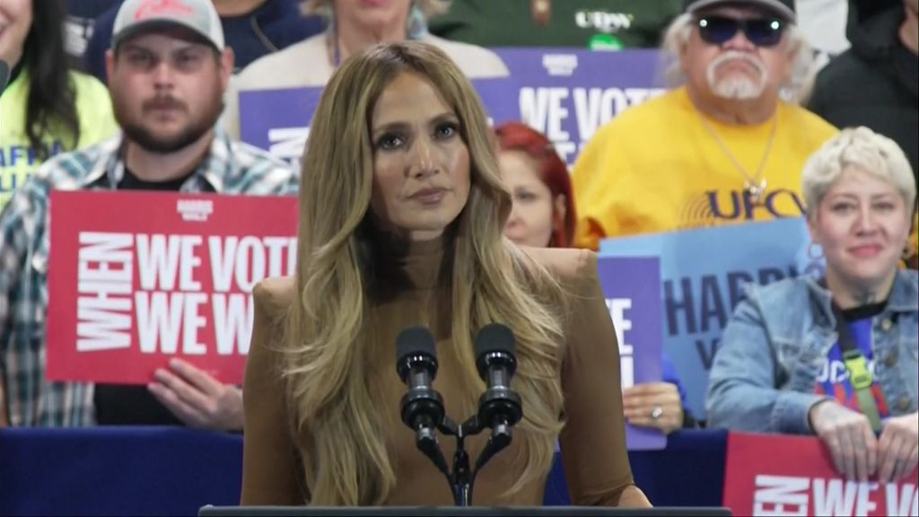 Jennifer Lopez speaks at Kamala Harris rally in Las Vegas - ABC News