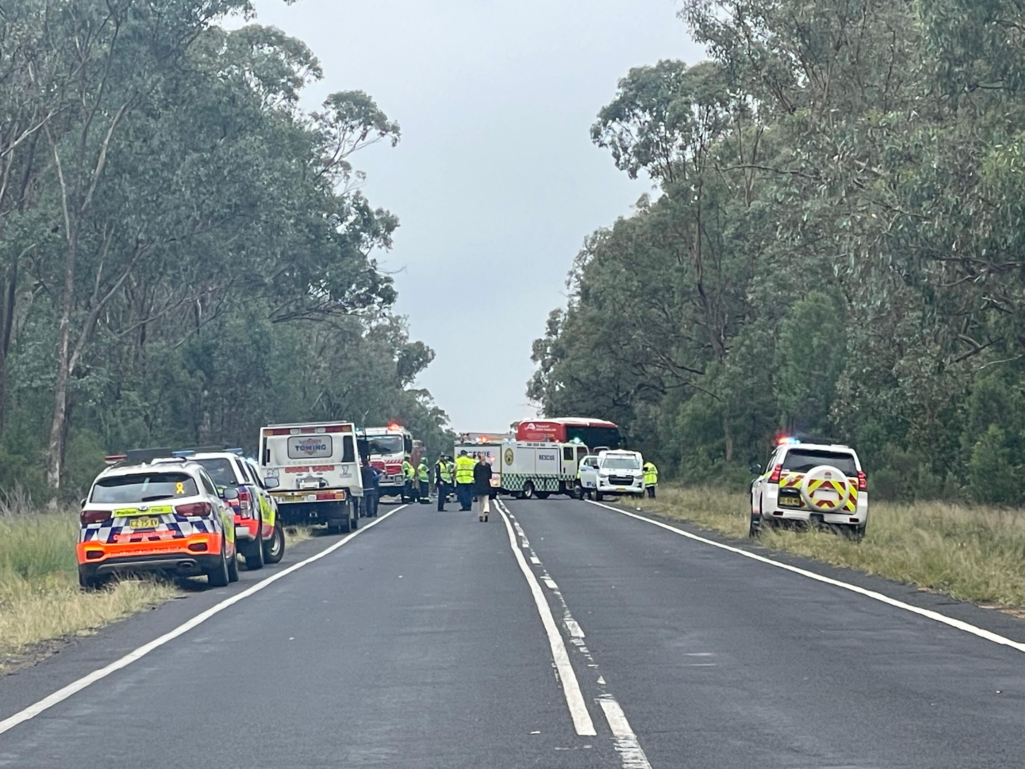 One dead, multiple people injured in bus and car crash after police ...