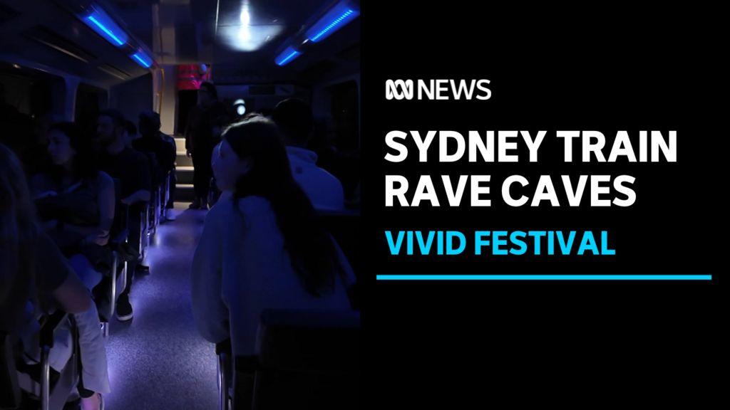 Sydney trains transforms into 'Tekno' trains for Vivid festival - ABC News