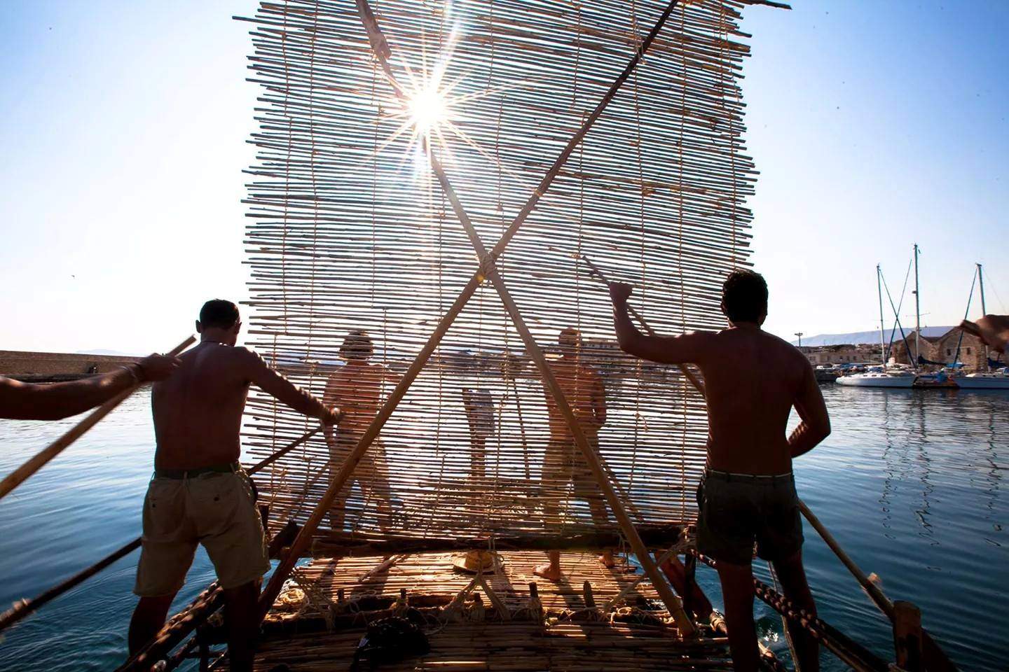 Father and son team re-enact ancient Greek sea crossing on a hand-built ...