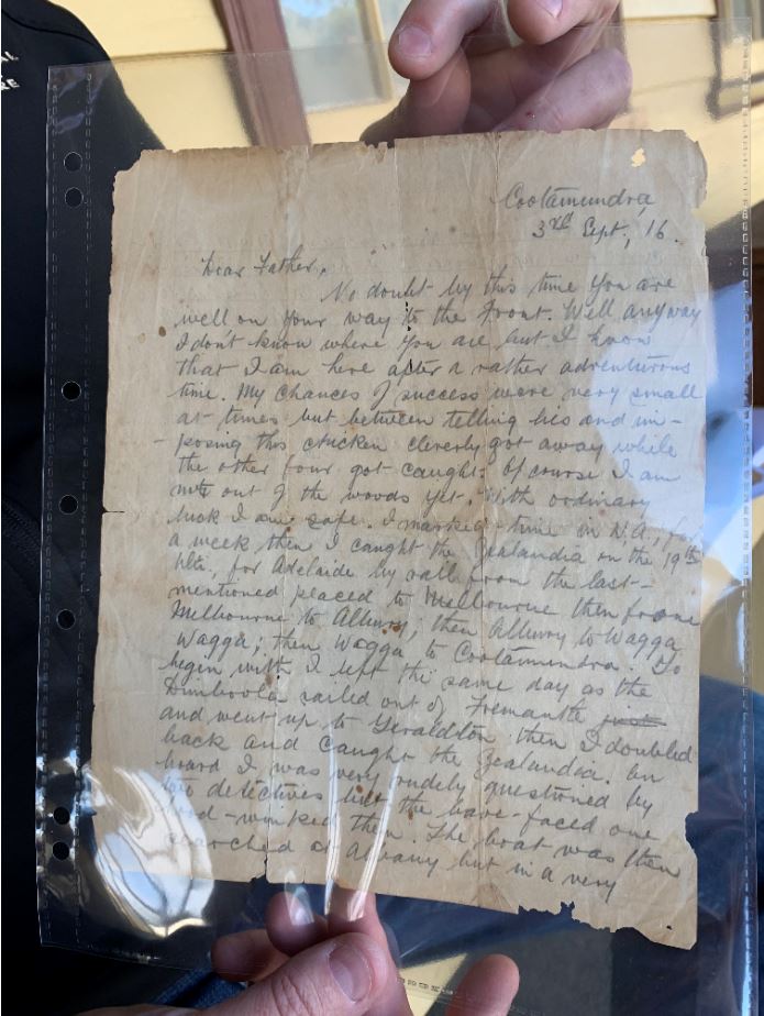World War I soldier's letter among regional WA museum artefacts now ...