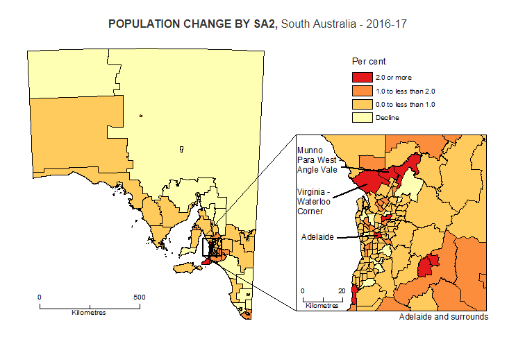 Adelaide's population growth kept afloat by migration, ABS data shows ...