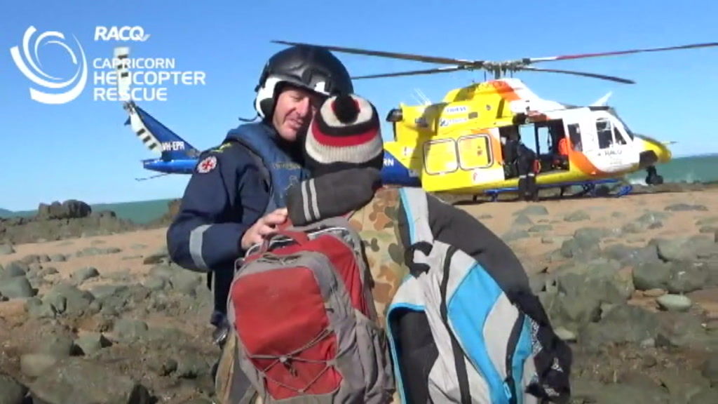 Two people rescued off QLD's remote island after being stranded for two ...