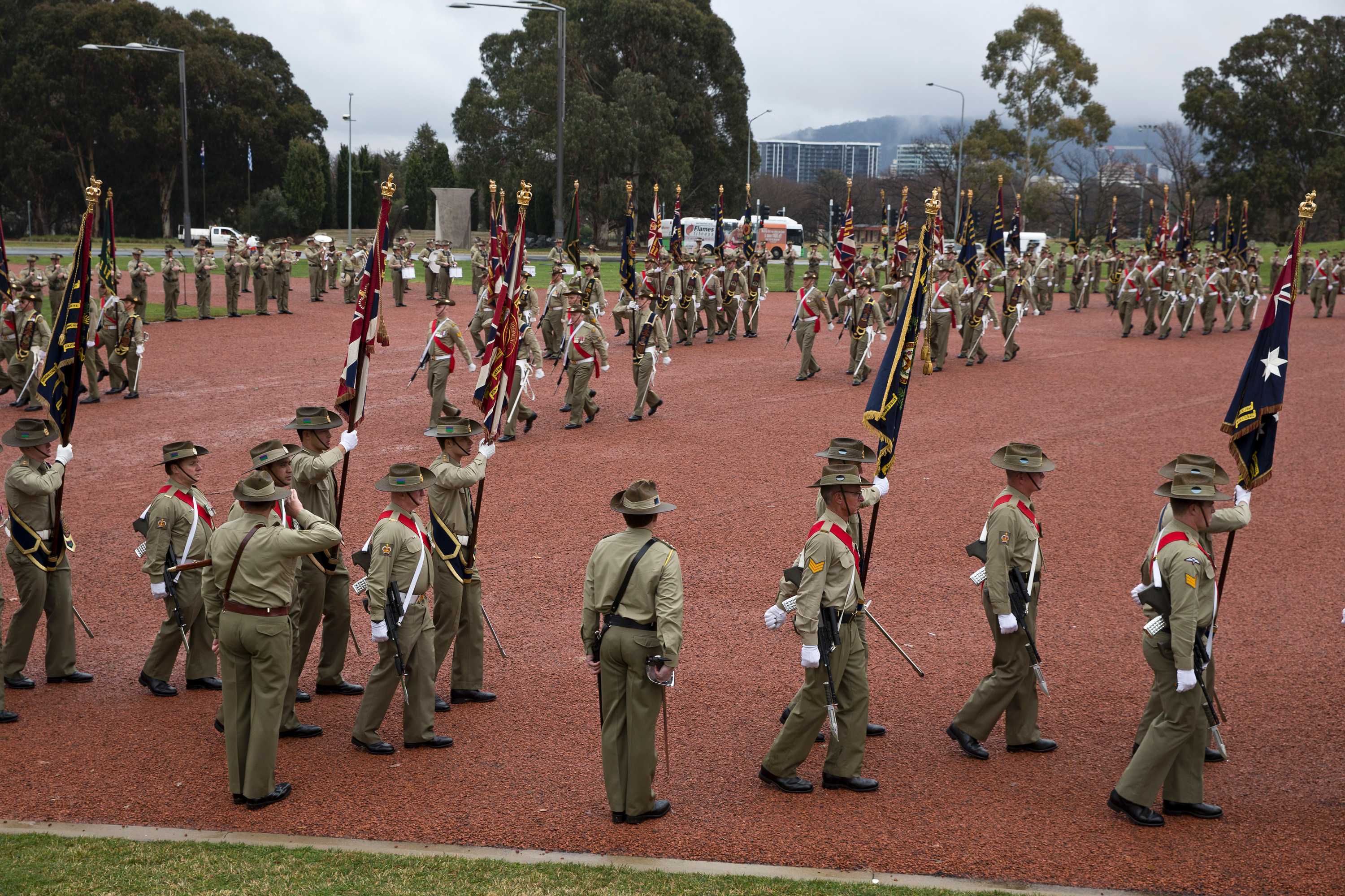 More than 300 soldiers march to commemorate centenary of Australian ...