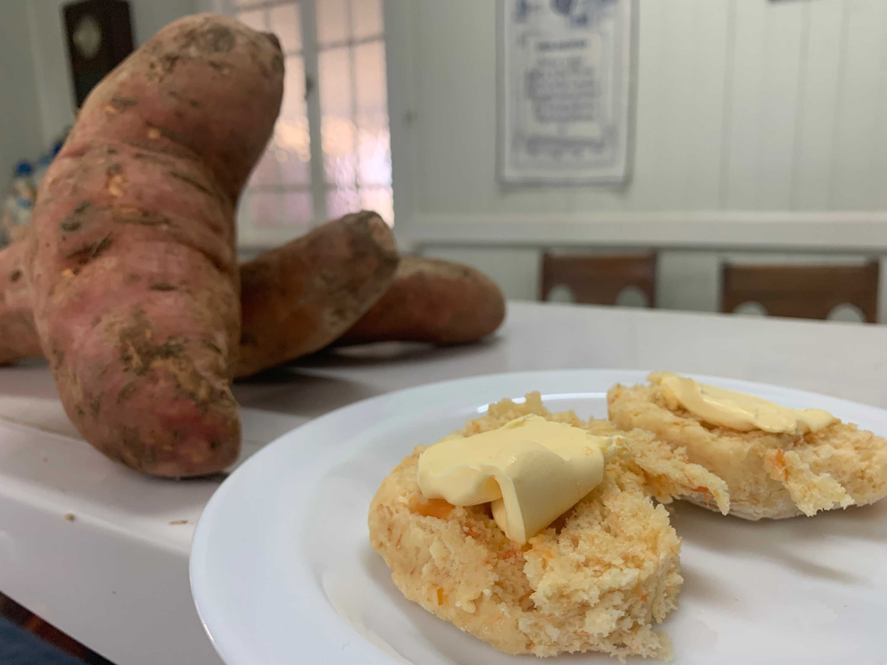 Sweet potato scones in the microwave - ABC News