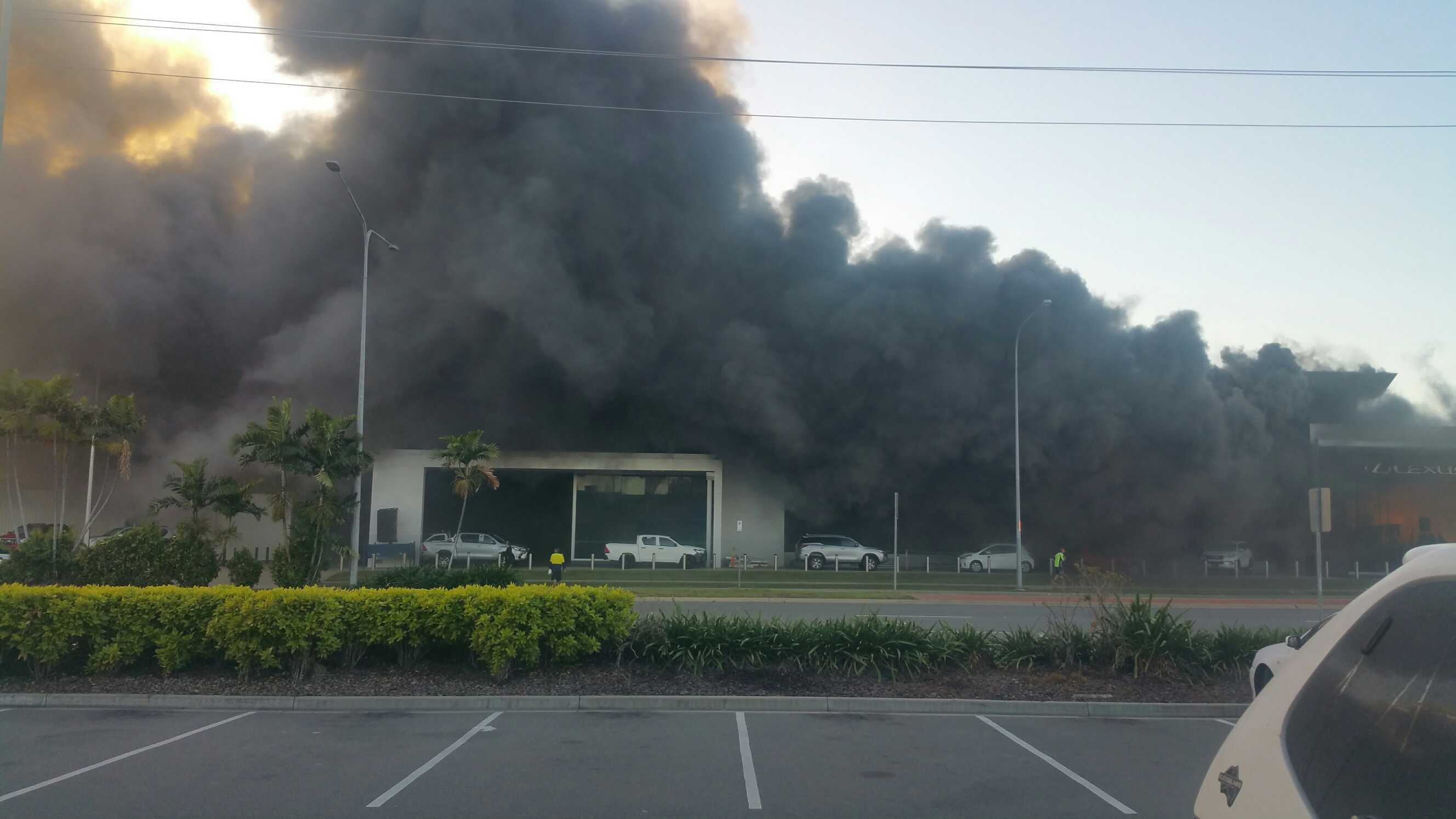 Luxury cars destroyed as Lexus dealership fire forces evacuations in ...