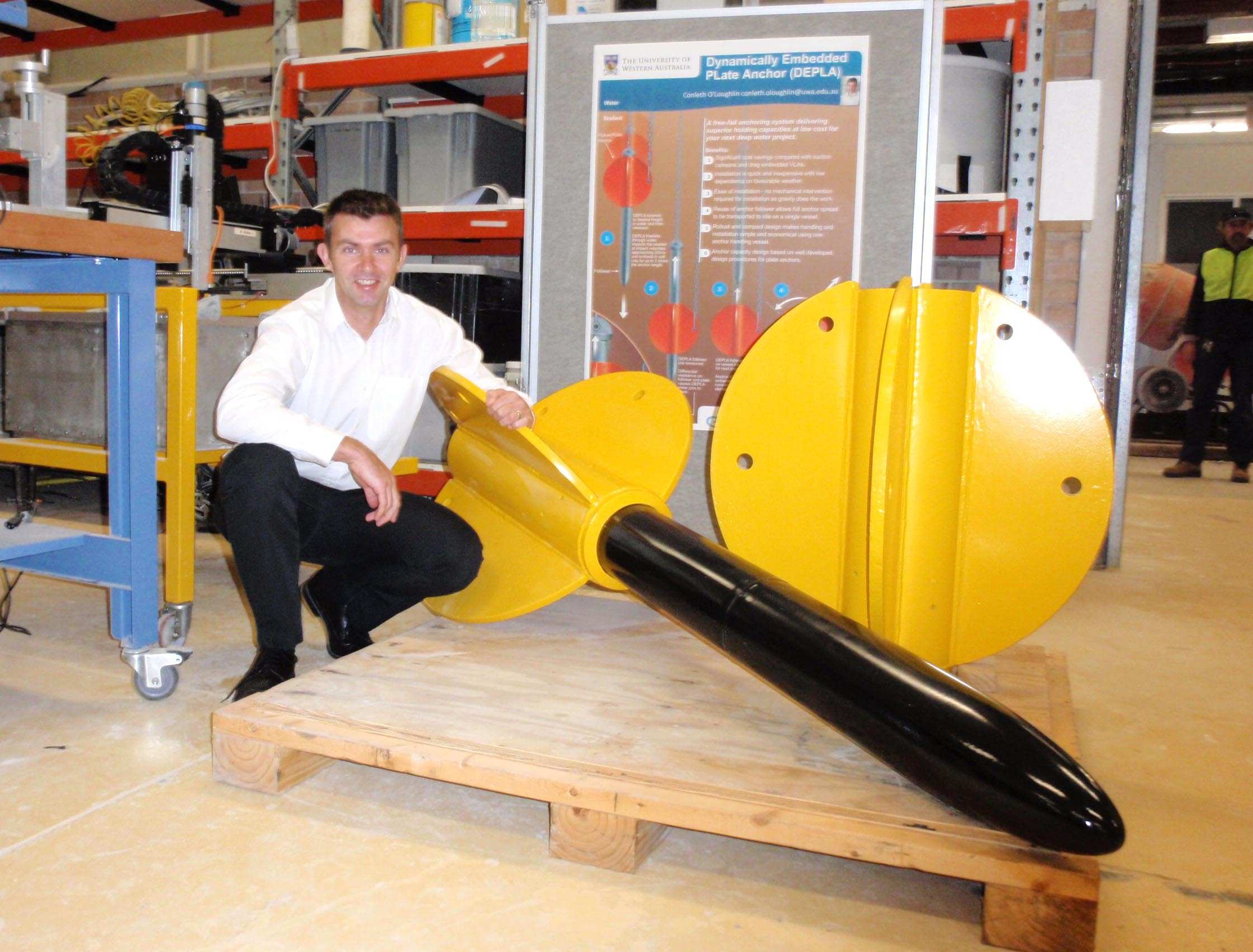 DEPLA anchor developed for deep water use by oil and gas rigs and ...
