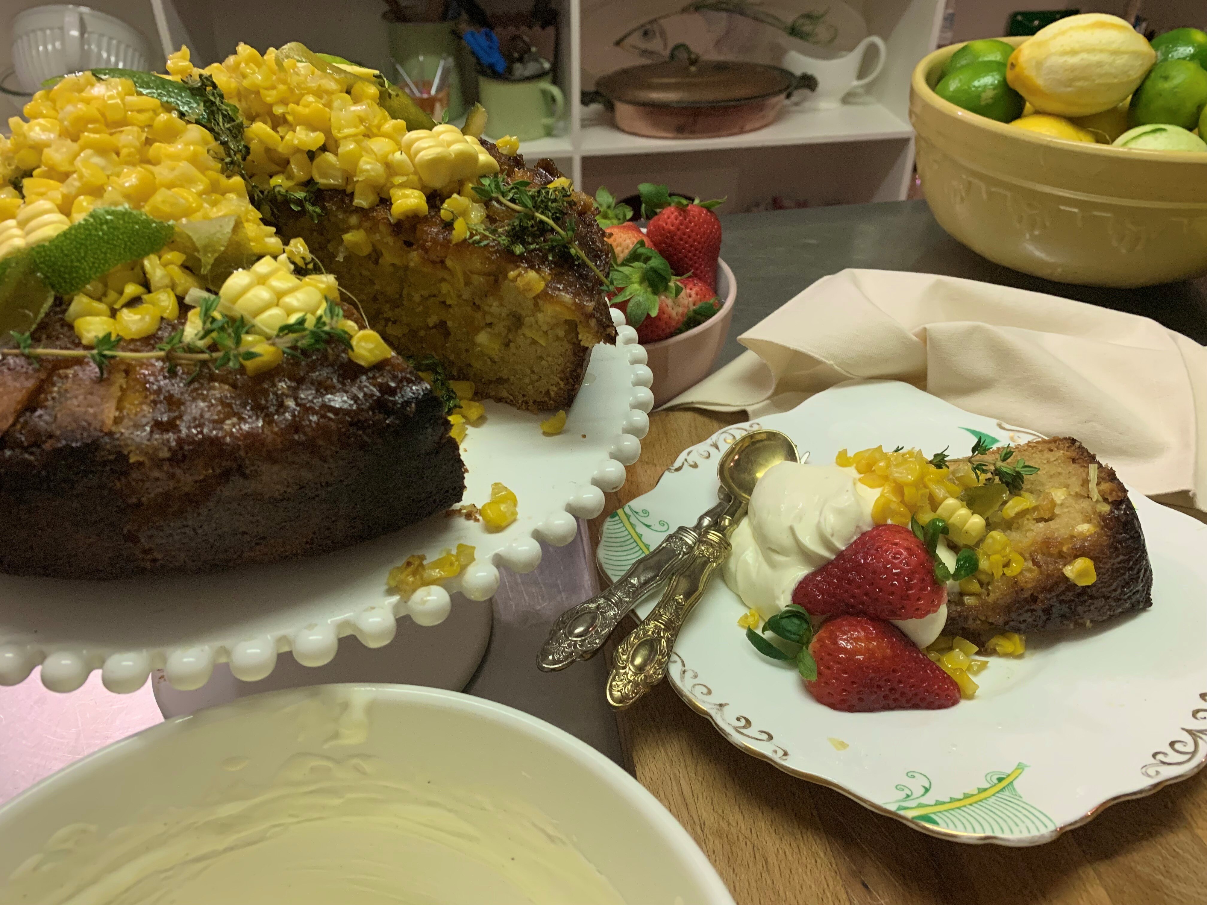 In Season: Upside Down Corn Cake - ABC Everyday