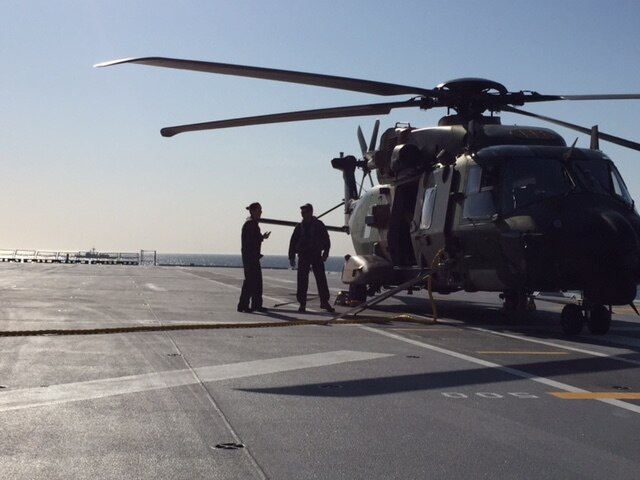Competition fierce as HMAS Canberra takes to seas for war games - ABC News