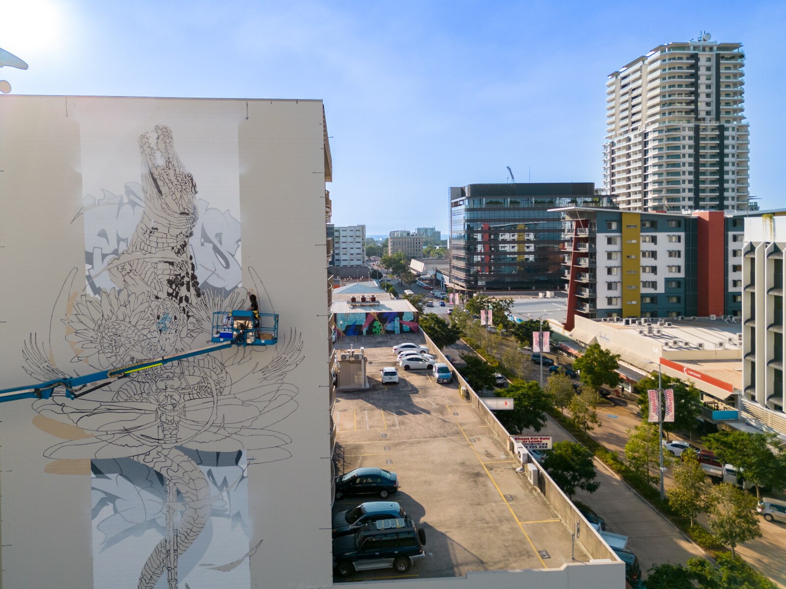 Darwin Street Art Festival's giant murals bring city streets to life ...