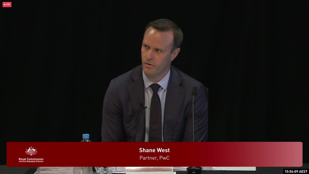 Shane West tells the commission the PwC report was shelved. - ABC News