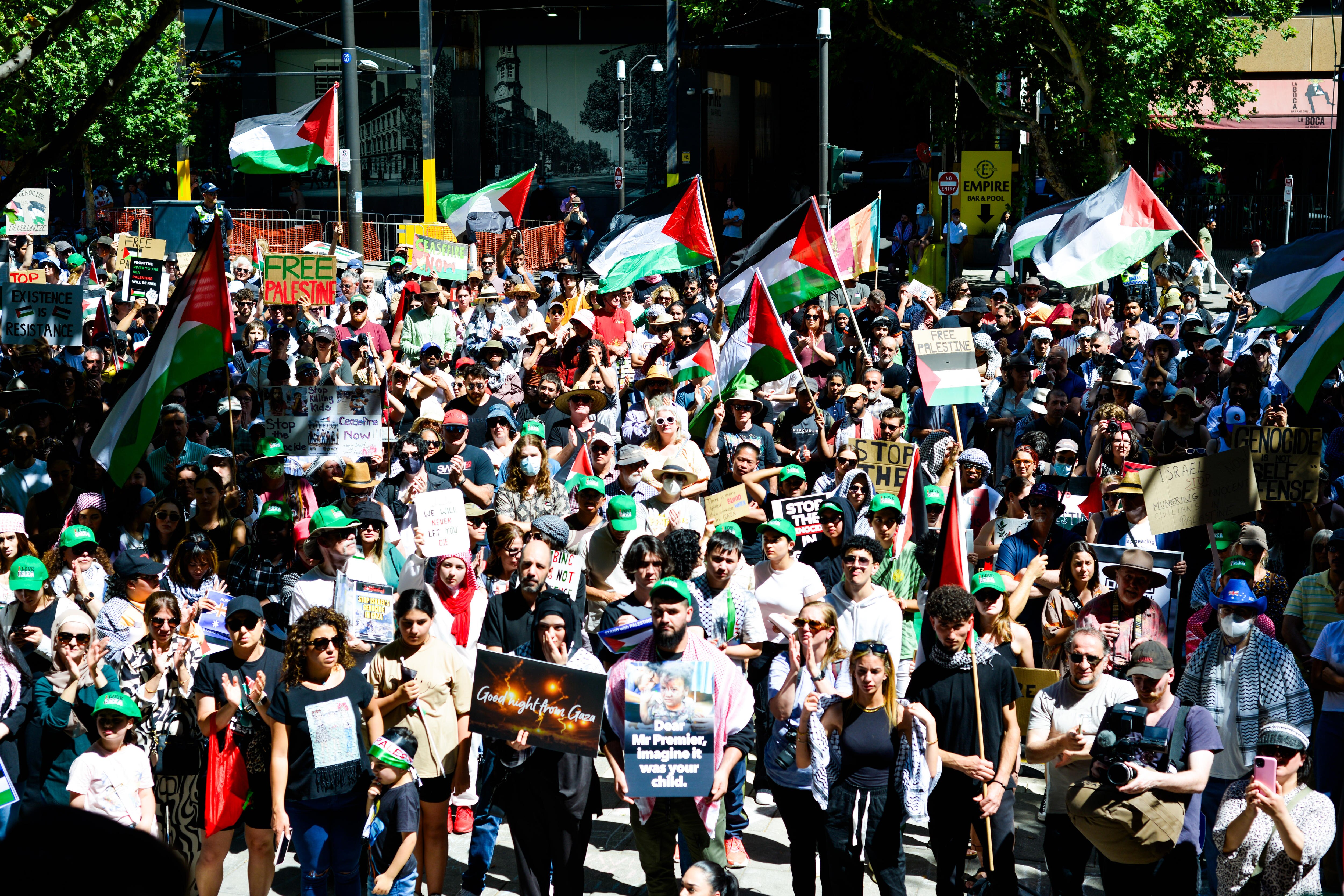 Tens of thousands call for Gaza ceasefire at Australian rallies ...