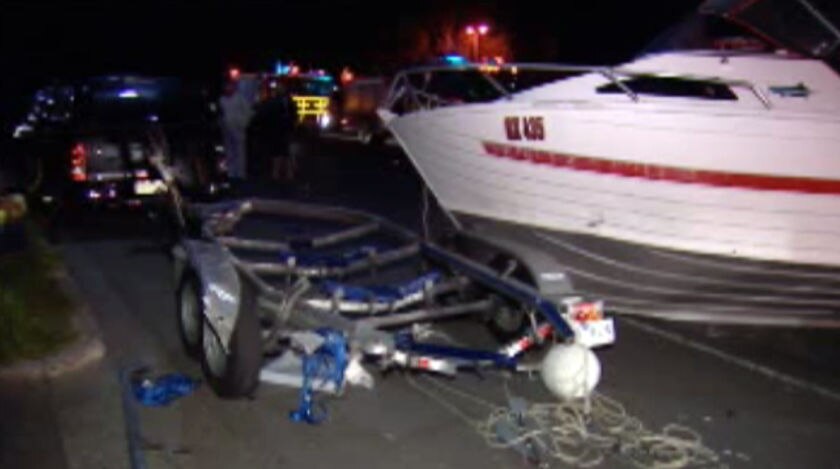 Car crash: boat motor lands in passenger's lap - ABC News