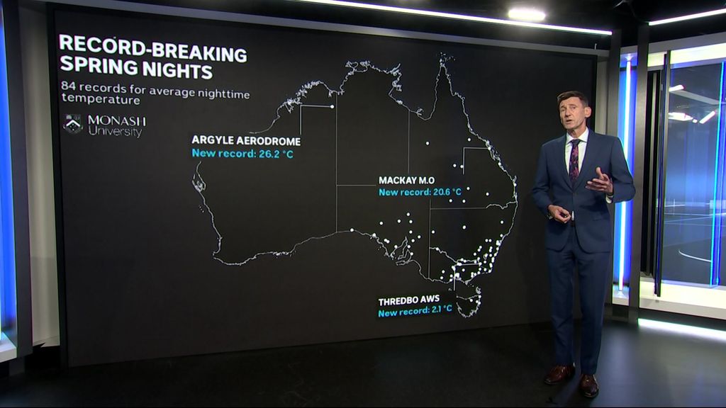 Graham Creed explains the record-breaking spring heatwave - ABC News