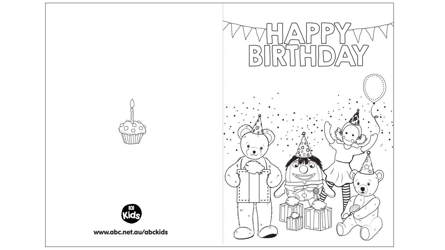 Birthday Card - ABC Kids