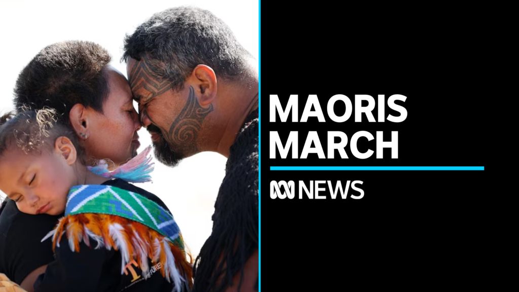 Māori protesters march to Waitangi for historic protest - ABC News