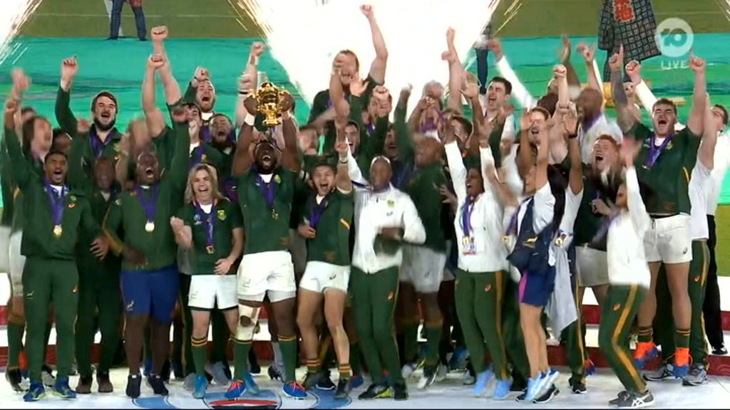 South Africa wins the Rugby World Cup 32-12 over England - ABC News
