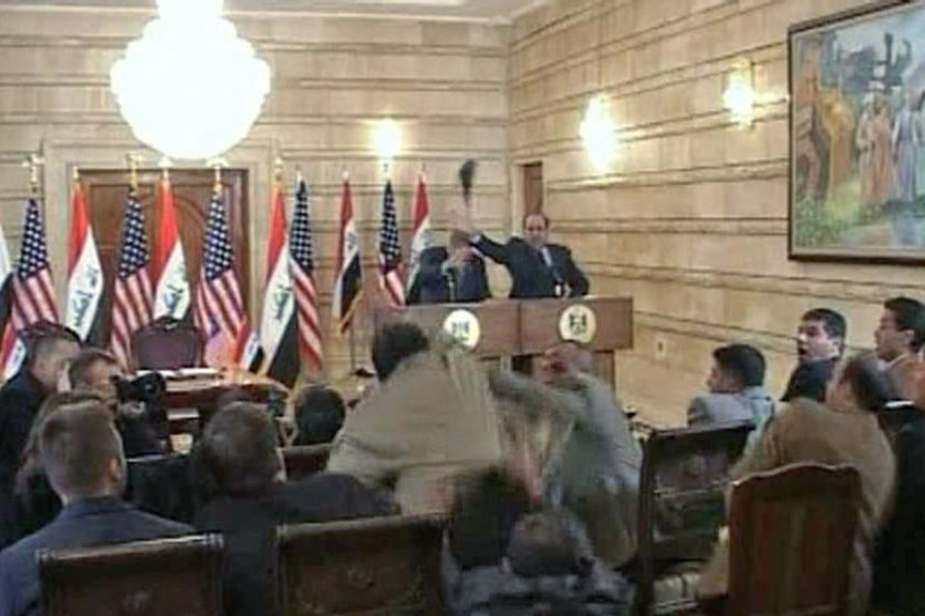 George Bush shoe-pelting an internet hit - ABC News