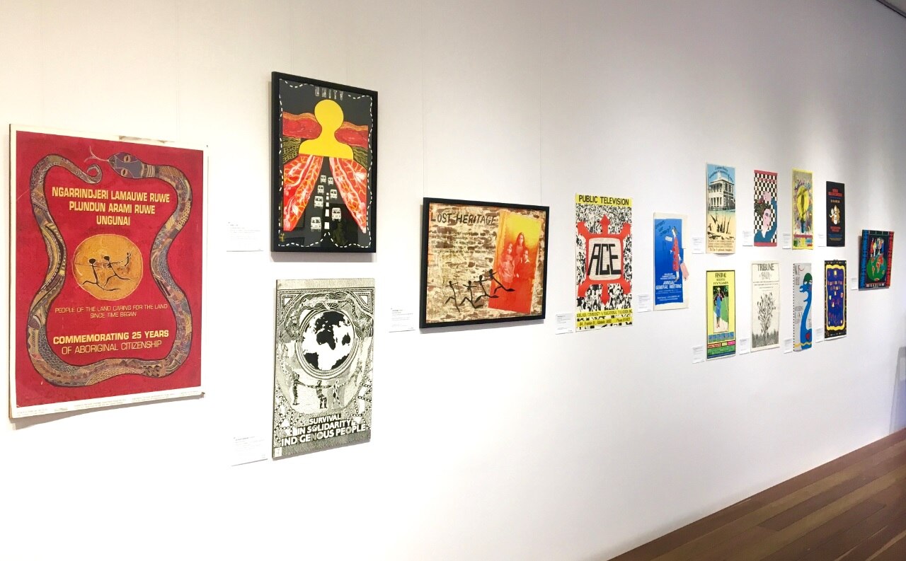 Posters Empowering Community street art exhibition at Uni SA - ABC News