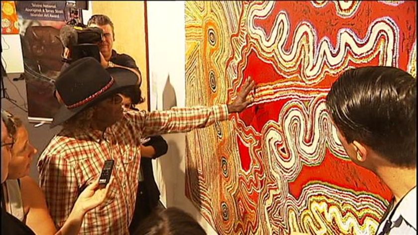 First-time entrant wins Indigenous art award - ABC News
