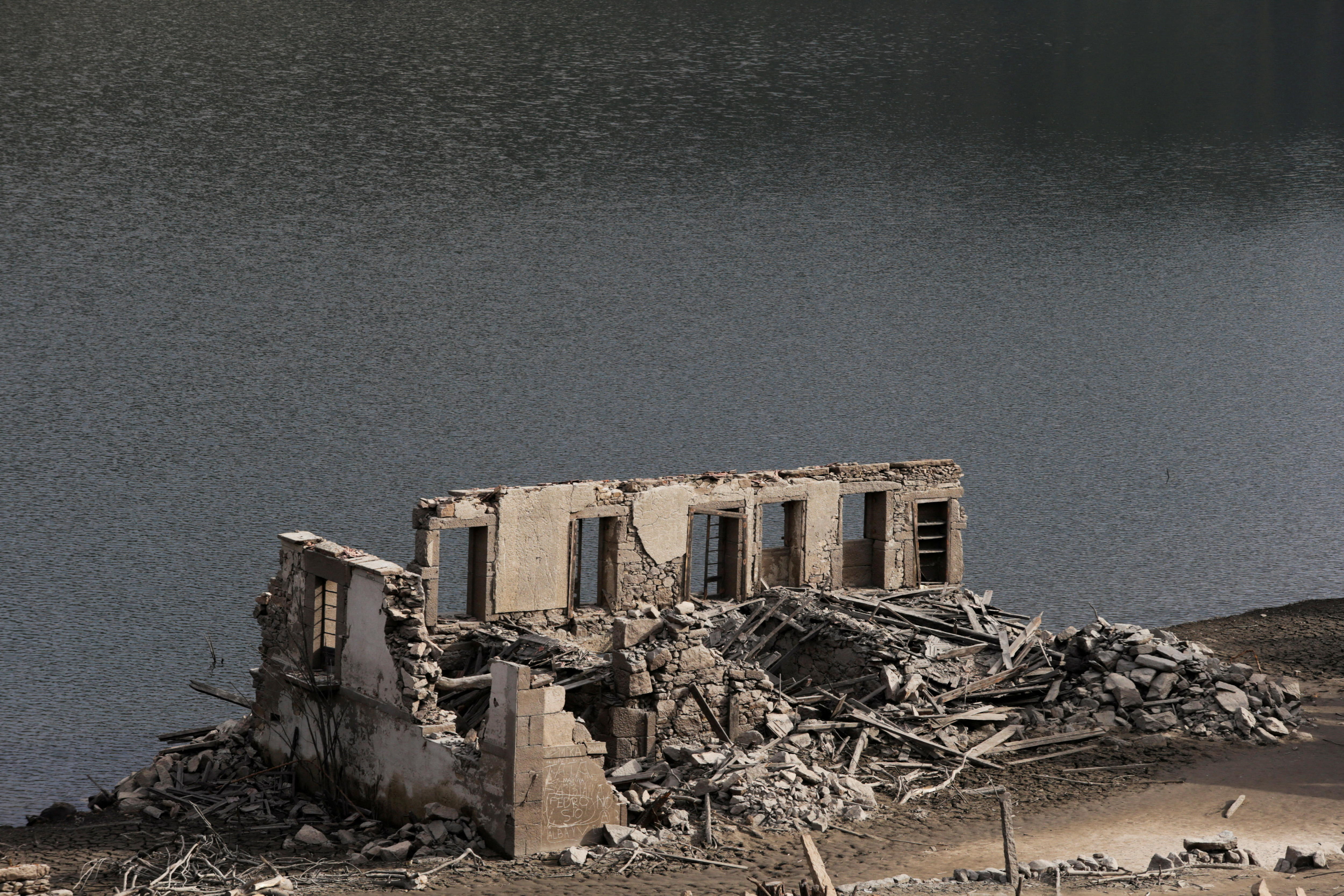 Abandoned village emerges in Spain as drought empties reservoir - ABC News
