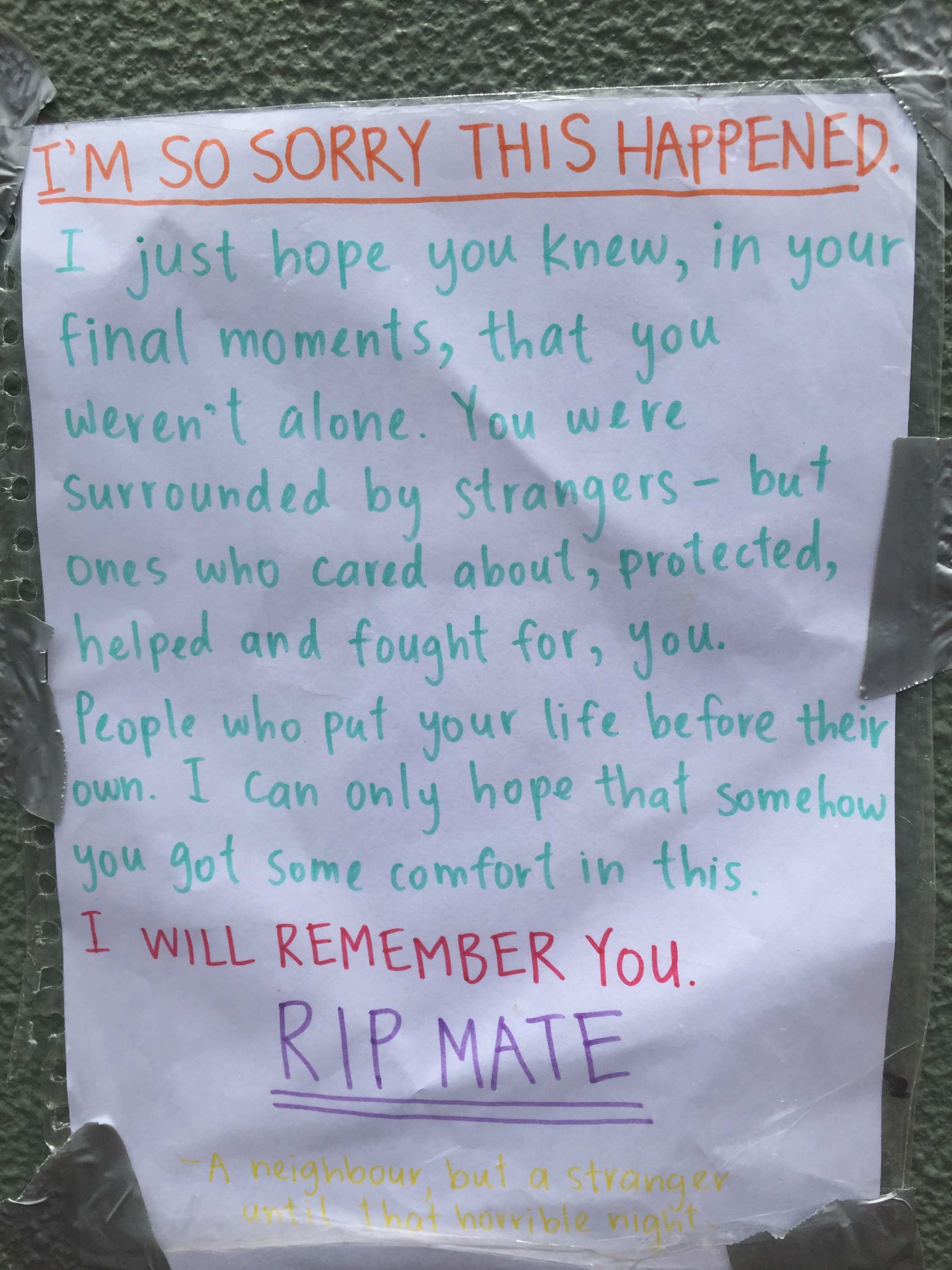 Students honour teacher Brian Liston's memory with makeshift memorial ...