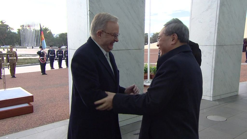Chinese Premier Li Qiang officially welcomed at Parliament House - ABC News