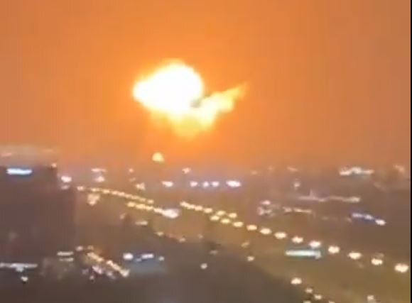 Explosion on container ship in Dubai felt by residents 25 kilometres ...