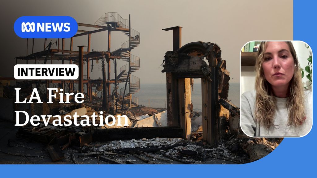 Reporter describes having to tell dad his home had burnt down - ABC News