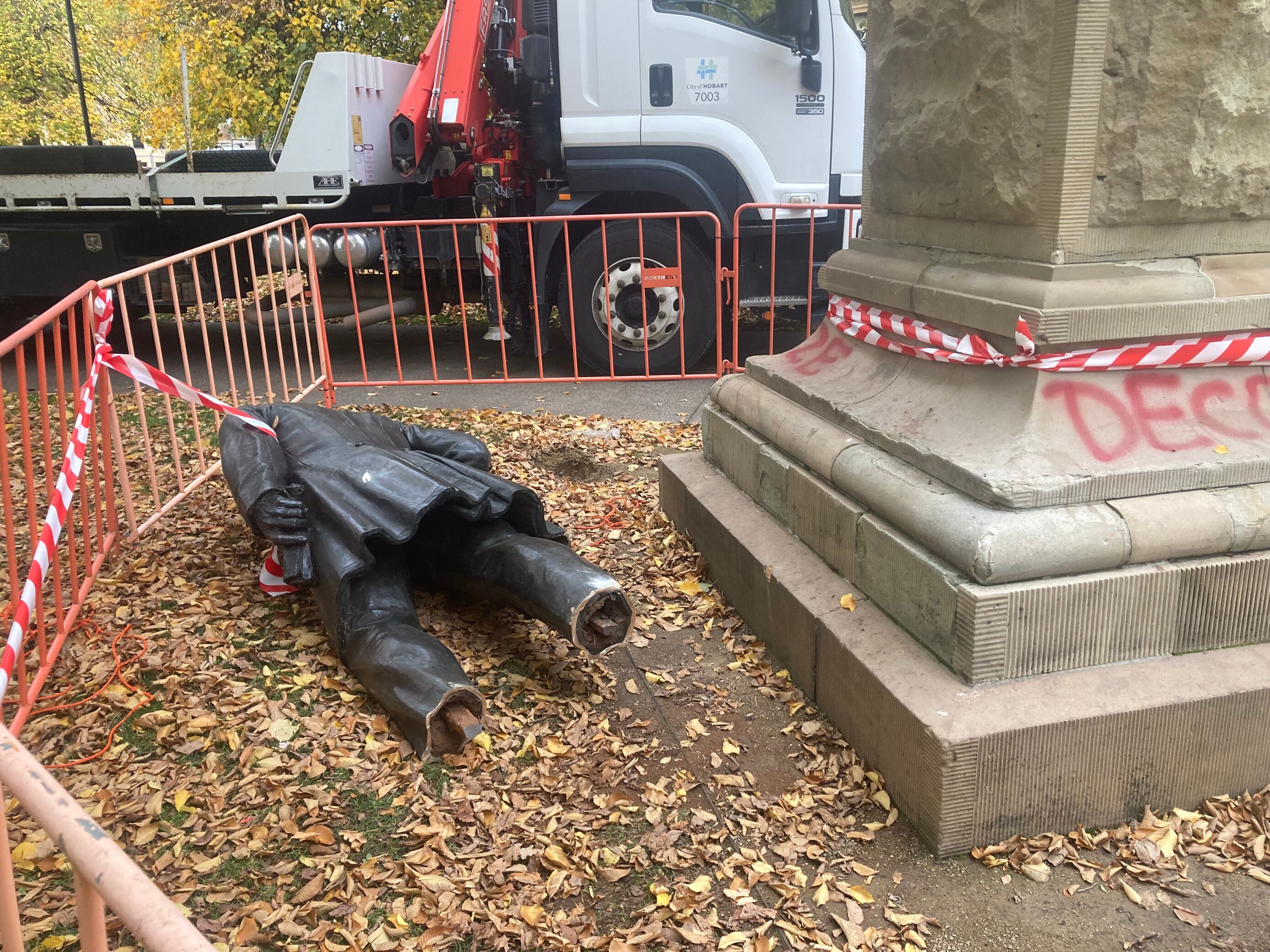 Controversial statue of William Crowther cut down by vandals overnight ...
