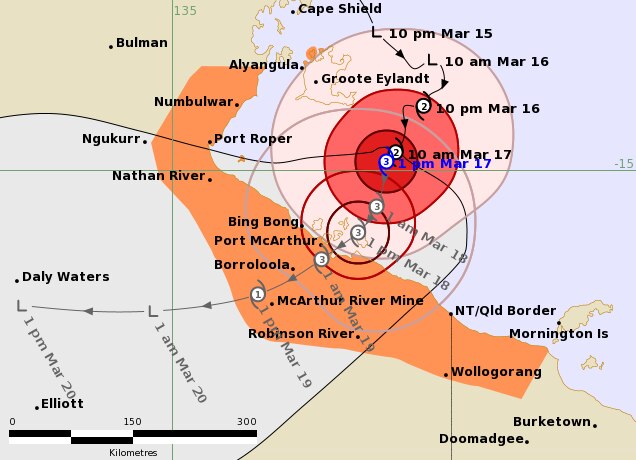 Tropical Cyclone Megan intensifies into category 3 cyclone, bringing ...