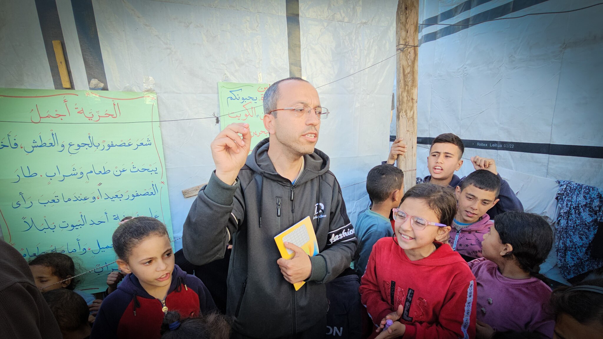 In Gaza, makeshift schools have been set up for children denied an ...