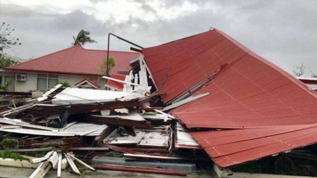 Tonga's Parliament flattened as Cyclone Gita lashes country - ABC News