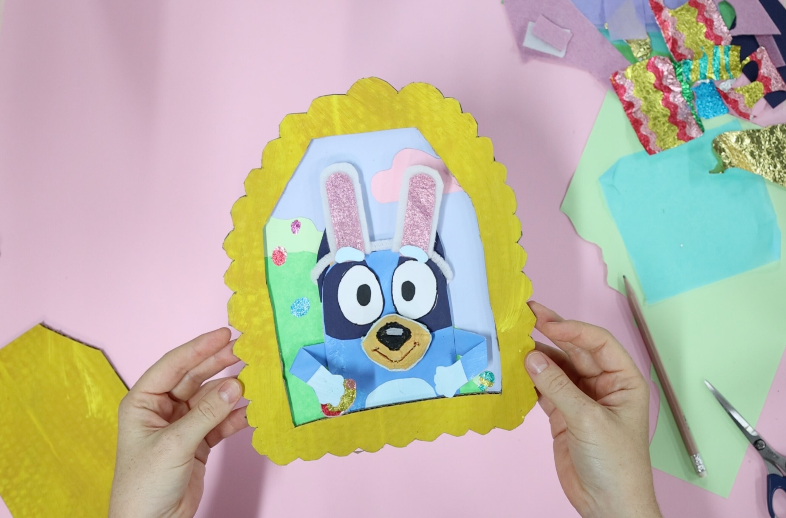 Bluey Pop-Out Portrait Craft - ABC Kids