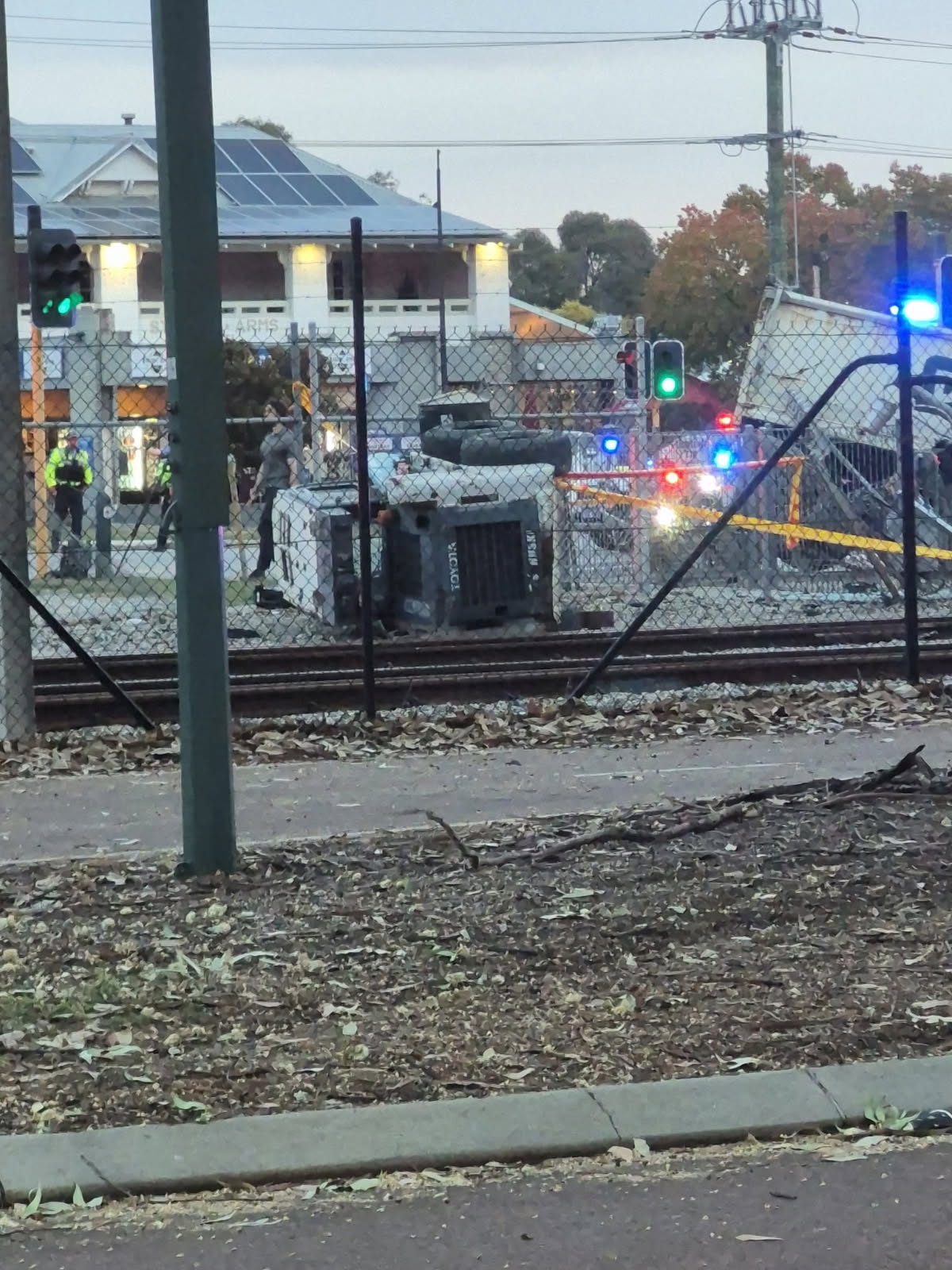 Train crashes into truck at Perth level crossing in Guildford, six ...