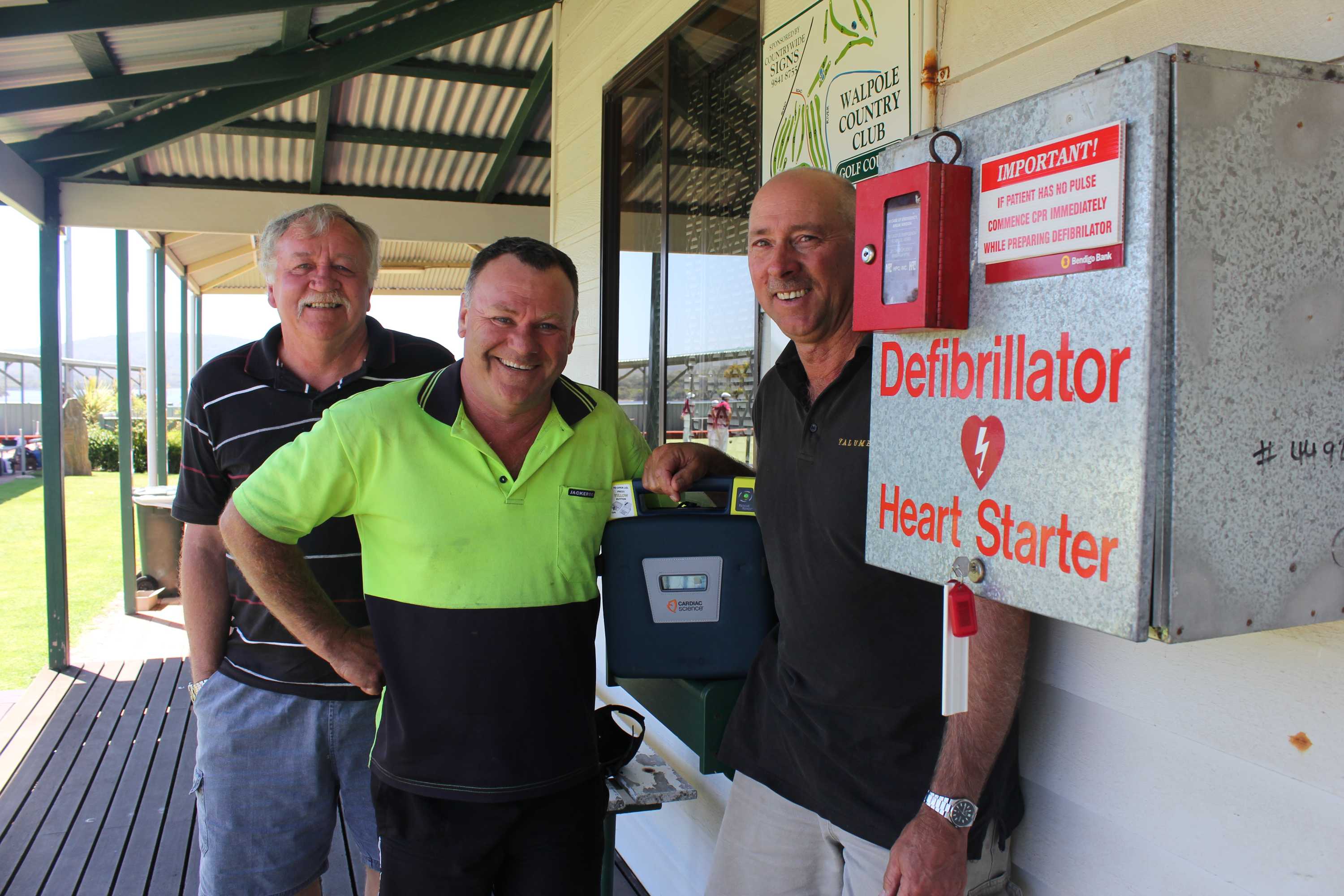 Defibrillator saves man's life at Walpole Country Club - ABC News