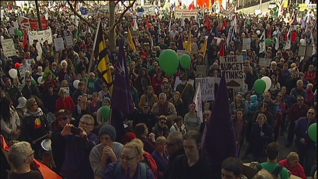 Thousands protest against federal budget cuts - ABC News