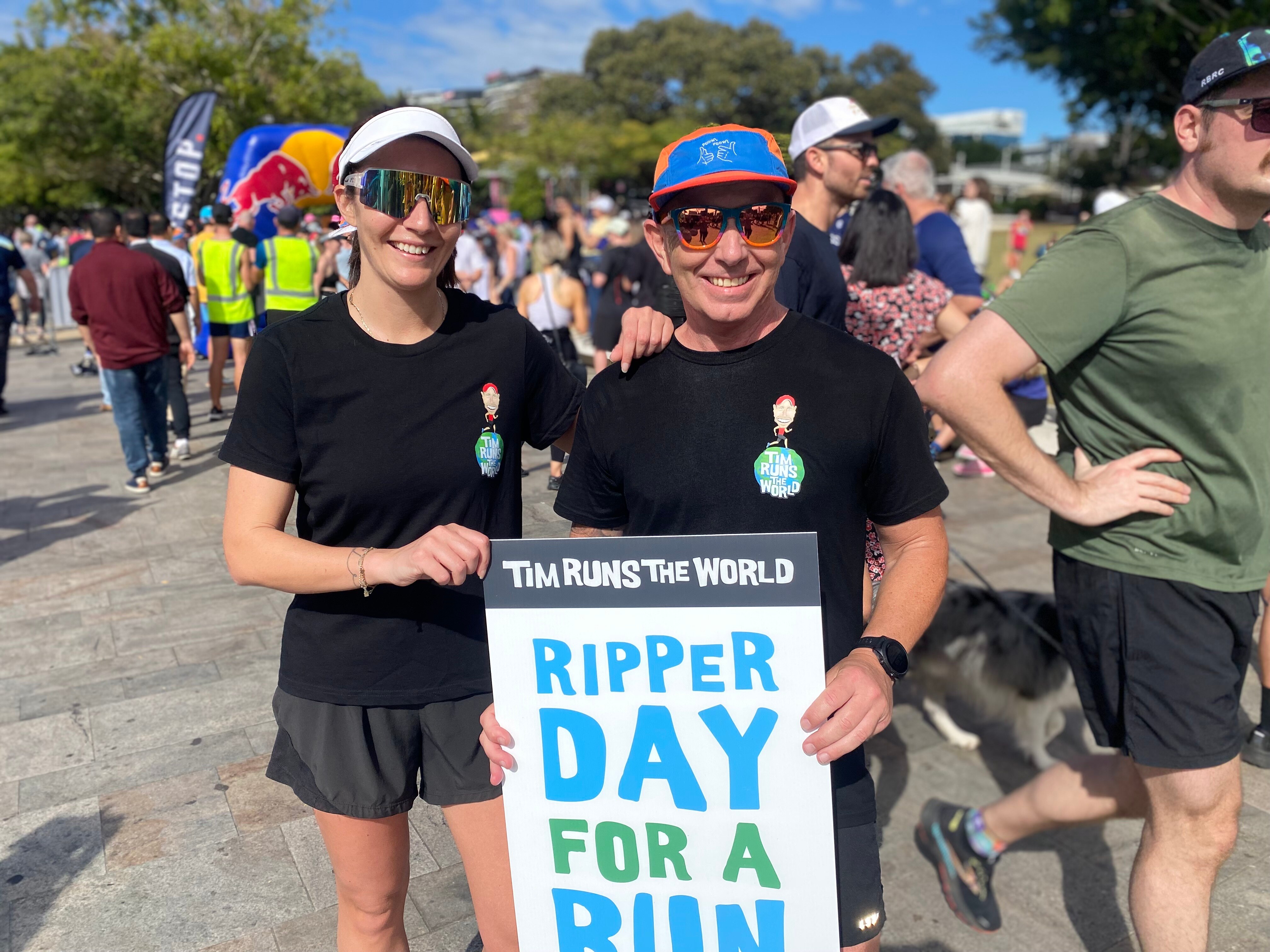 Runner Tim Franklin ends 576-day run around the world in Brisbane - ABC ...